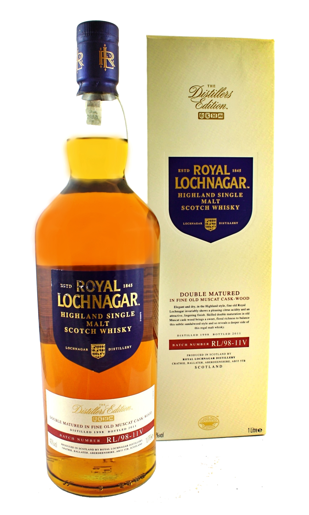 Royal Lochnagar D.E. 1998/2011 + GB, 40% Vol., 0,7 l | Luxury Drinks