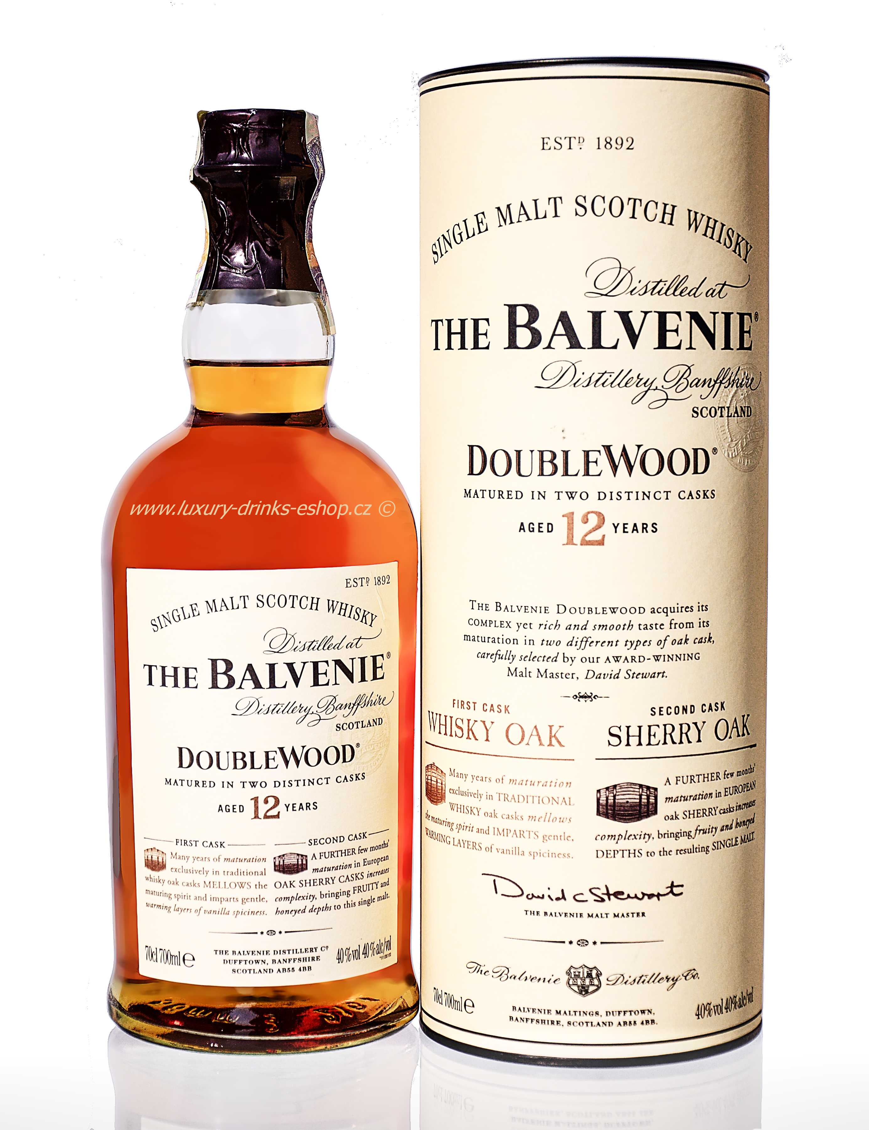 Balvenie 12 y.o. - Double Wood, 40% Vol., 0,7l | Luxury Drinks