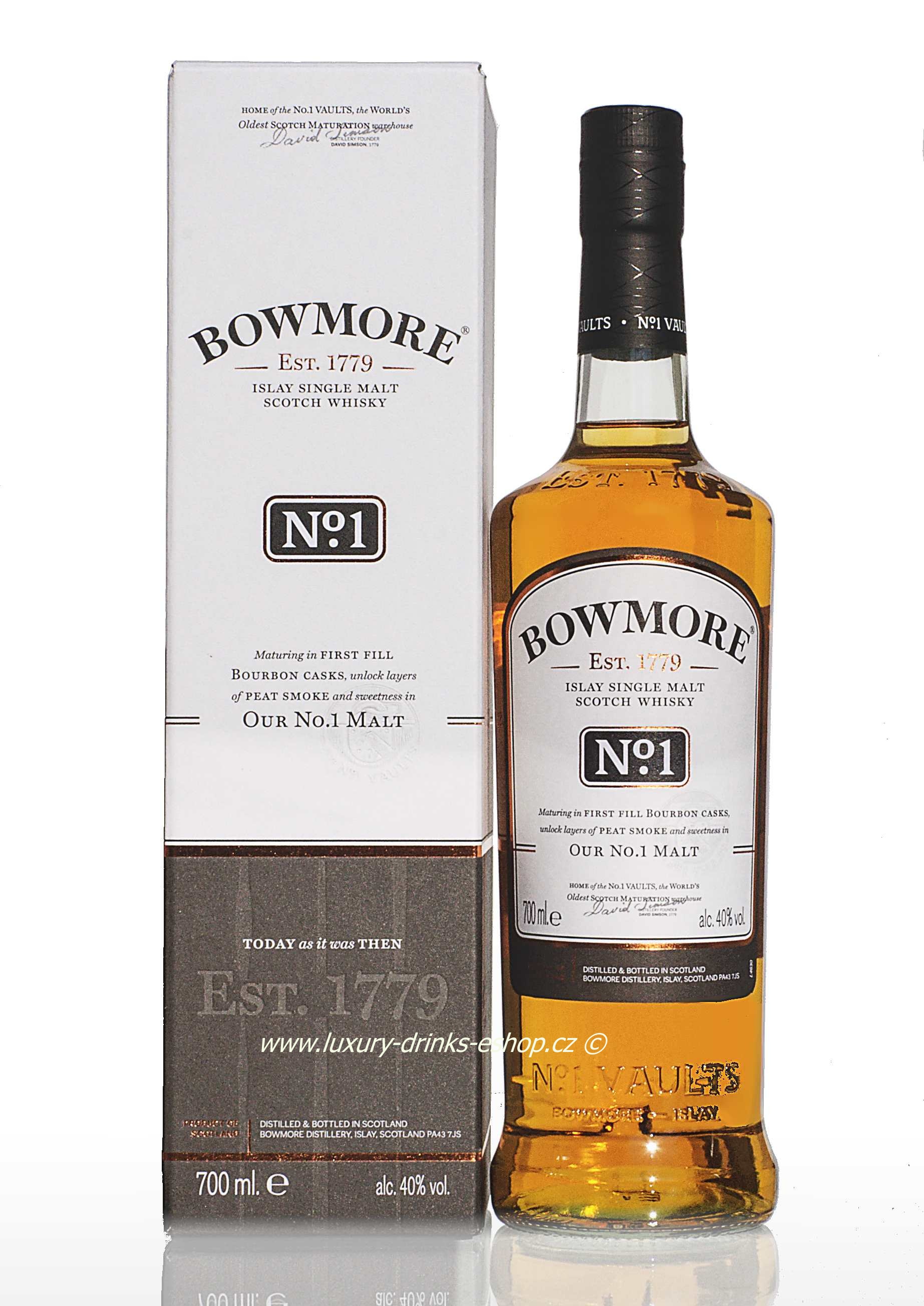 Bowmore N°1 MALT Islay Single Malt Scotch Whisky + GB, 40% Vol., 0,7 l ...